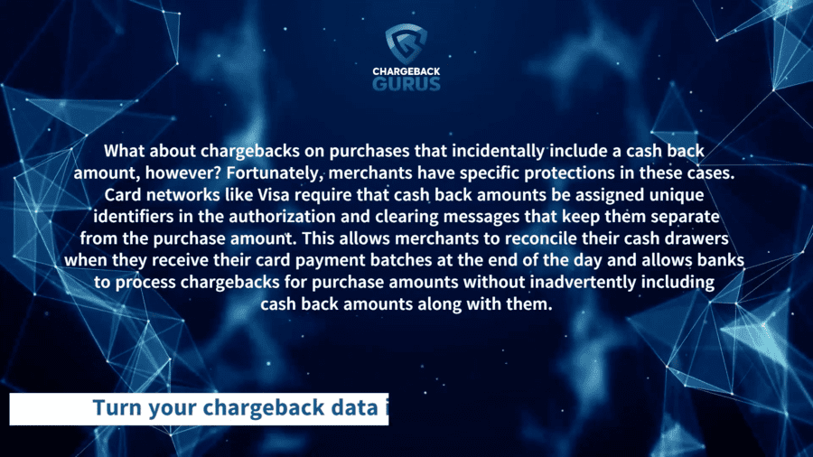 Dealing with Cashback Chargebacks